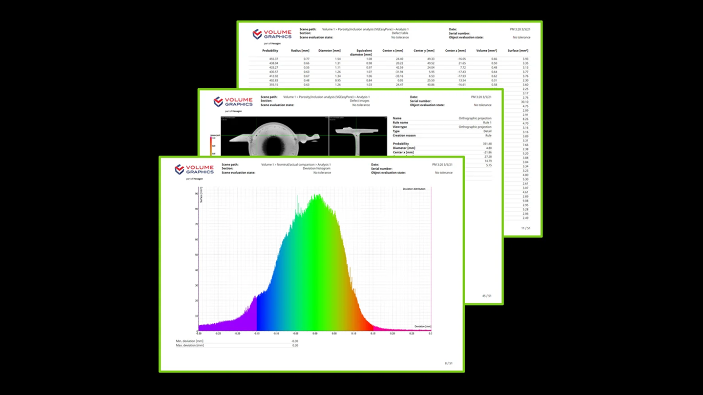 Reporting - VGSTUDIO MAX - Products
